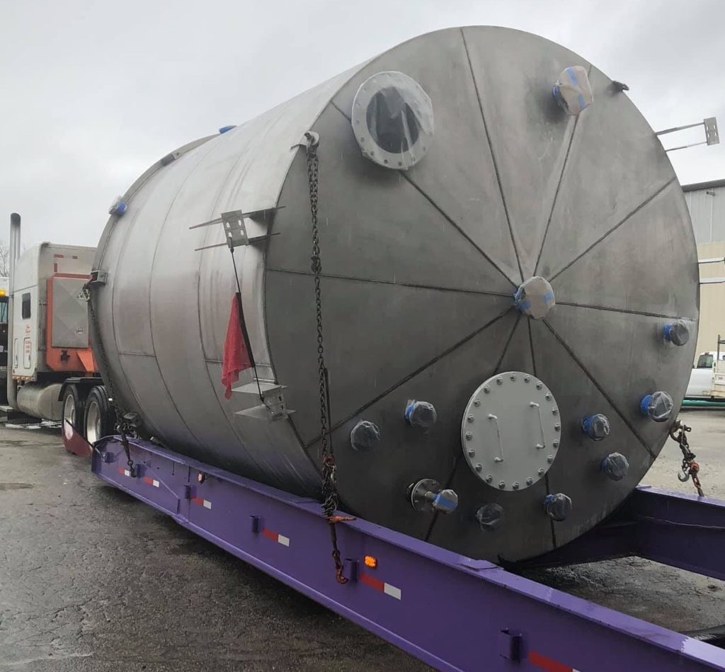 Stainless Steel Tank shipment headed to TX. - Bluegrass Metal Works