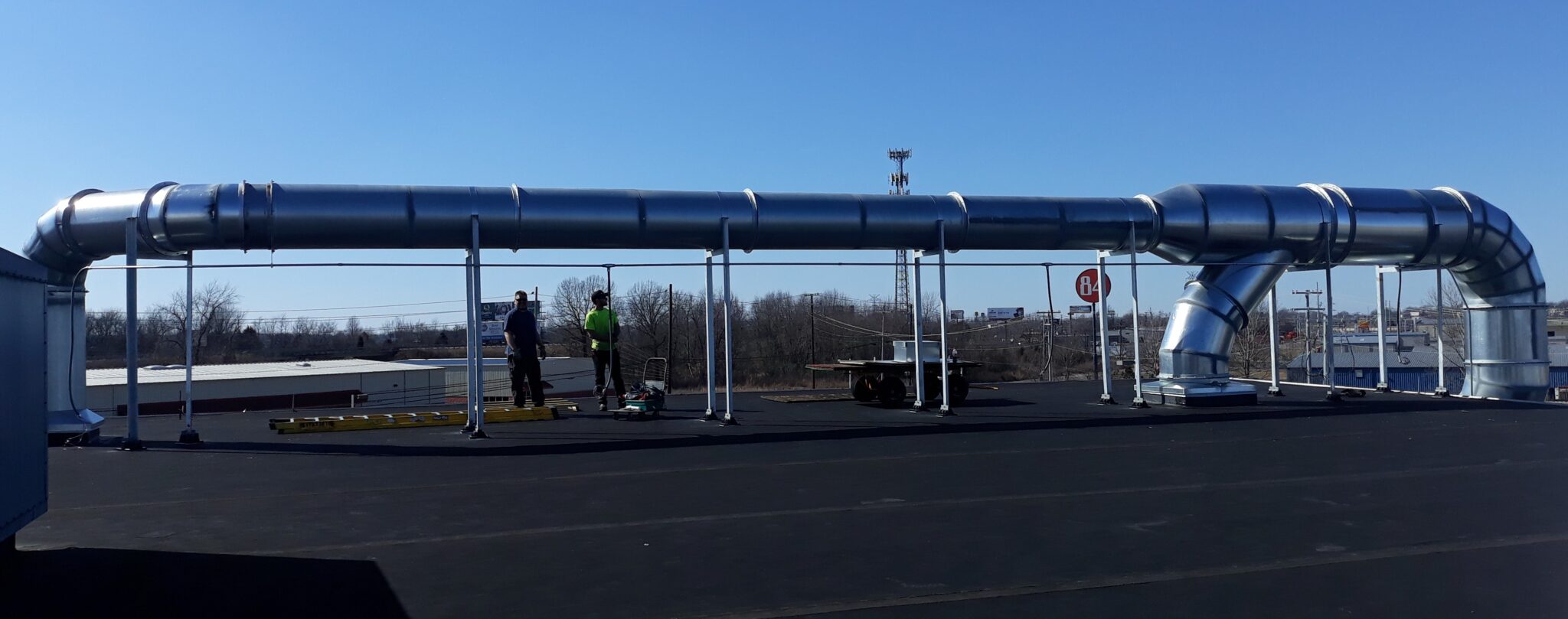 Galvanized welded duct fab and install - Bluegrass Metal Works