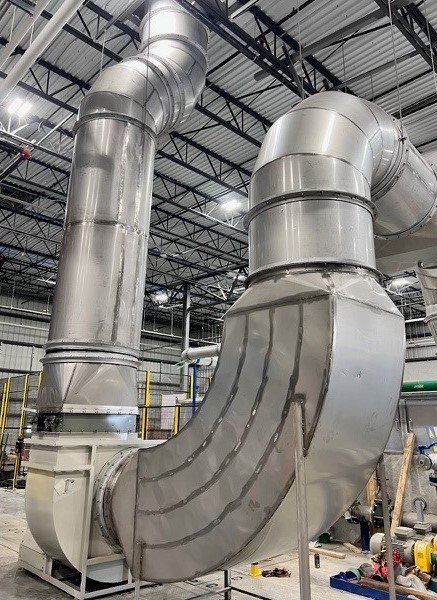 SS ductwork recently completed by our Team - Bluegrass Metal Works